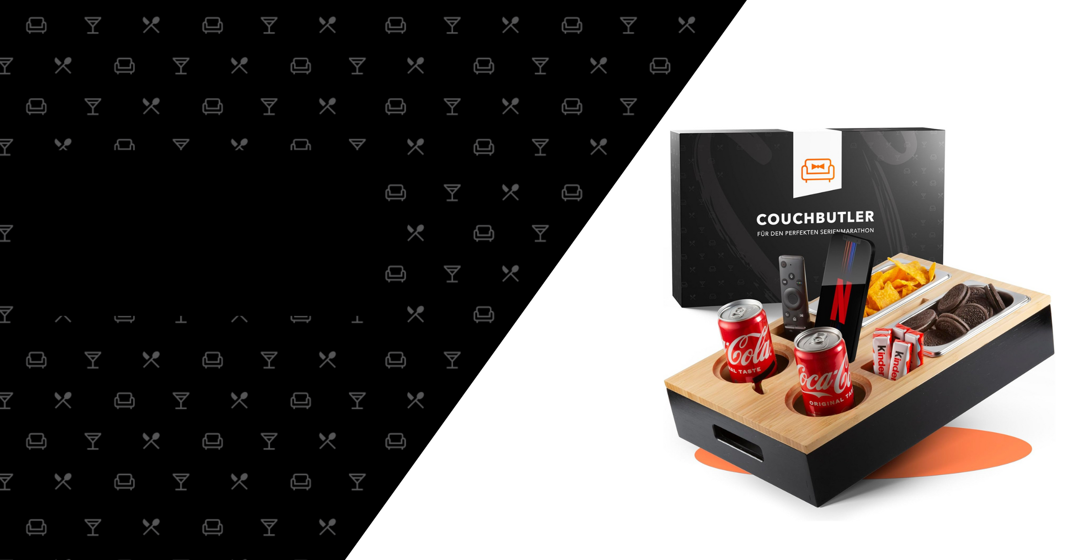 Couchbutler - Couchbar Snackbox Personalisiert aus Bambus